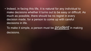 2ndQ_melc10_prudence_in_choices.pptx