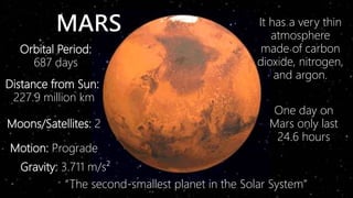 Planets and their Unique Characteristics | PPTX