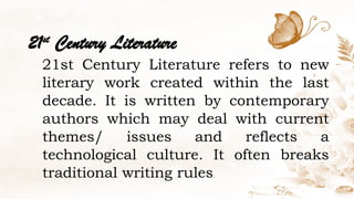 2ndQuarter-21st-Century-Genres'.Presentation | PPTX