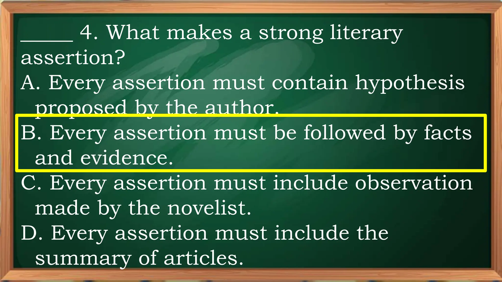 2nd Quarter-ENGLISH formulating assertion and opininon based on the | PPTX