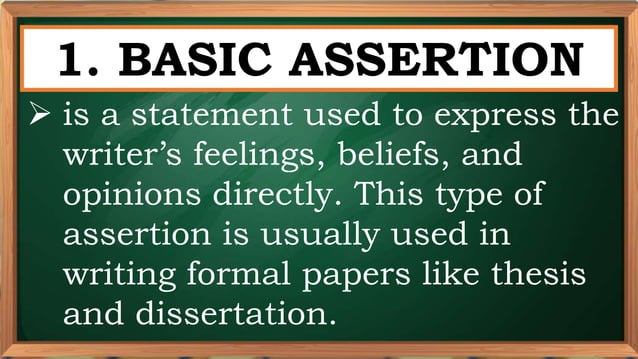 2nd Quarter-ENGLISH formulating assertion and opininon based on the | PPTX