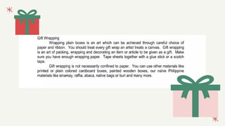 2nd Quarter G-8.pptx Christmas gift wrapping DIY | PPT