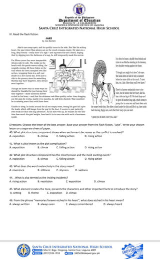 2nd Quarterly Exam in 21st Century Literature with TOS & Answer Key.docx
