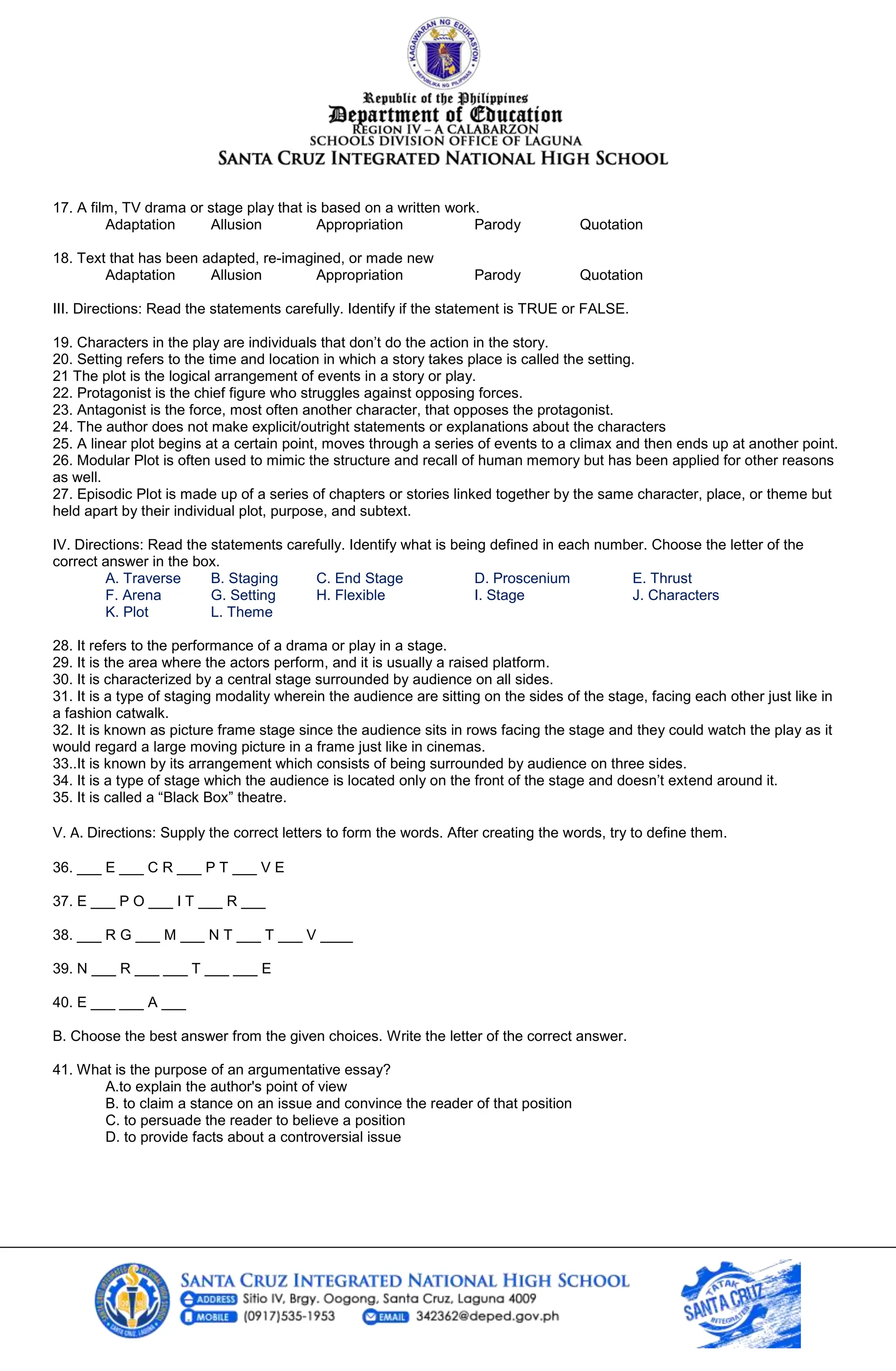 2nd Quarterly Exam in Creative Writing.docx