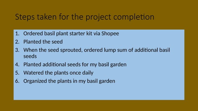 7-day experiment observing the growth of monggo seeds | PPTX