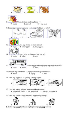 2nd quarter test 2017 2018 | PDF