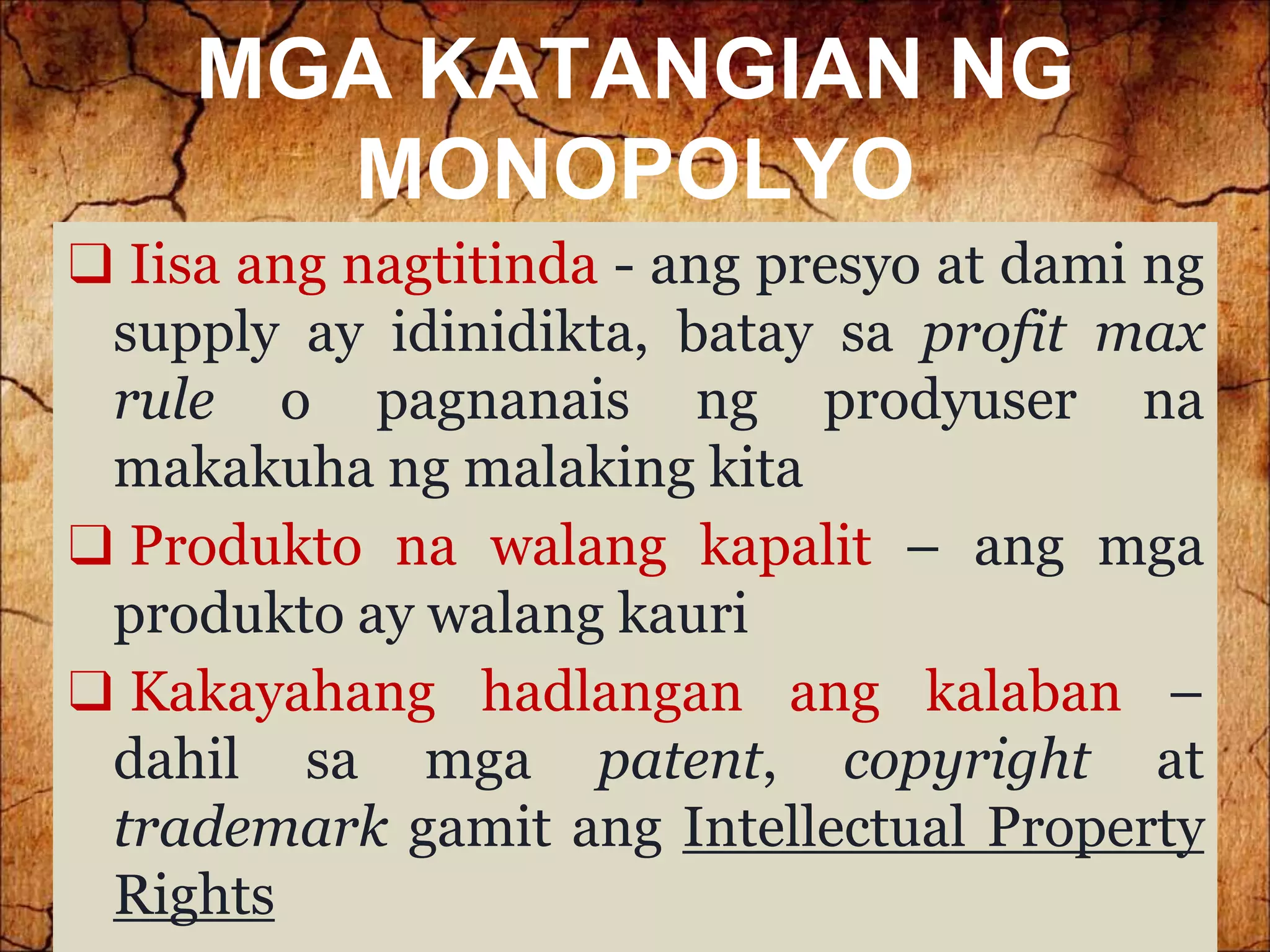 2nd quarter week 6 to 7 istruktura ng pamilihan.pptx