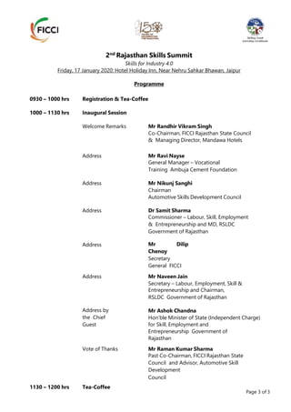 Rajasthan Skill Summit - Capacita Connect | PPTX | Business | Business ...