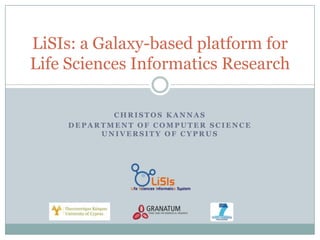 LiSIs: a Galaxy based platform for Life Sciences Research | PPT