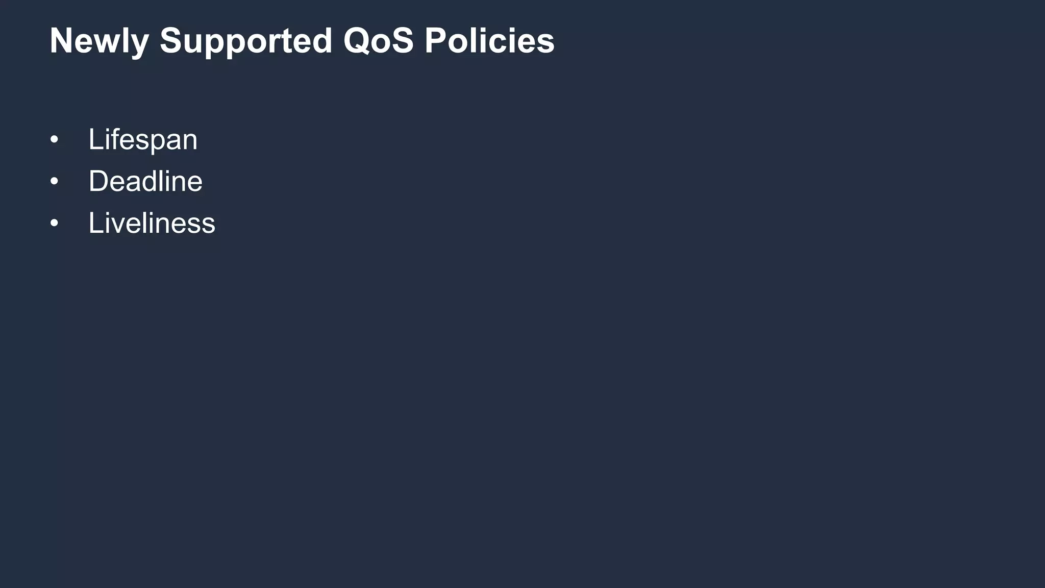 QoS Policies in ROS 2 Dashing | PPT