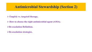 Antimicrobial stewardship Antimicrobial stewardship | PDF