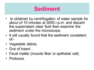 Presentation about Physical examination of water | PDF