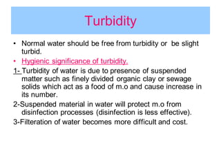 Presentation about Physical examination of water | PPT