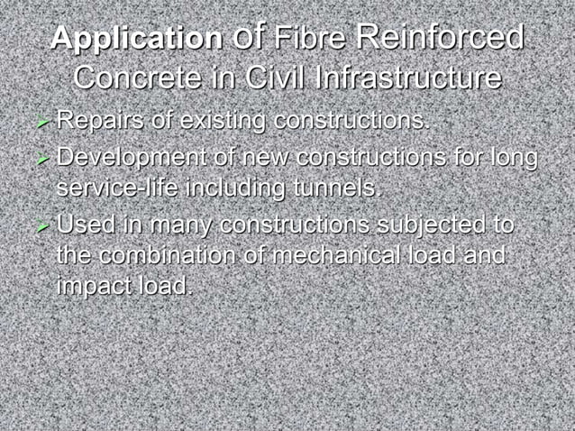 Fibre-reinforce-concrete | PPTX