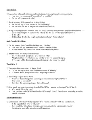 2nd semester eq final review (spring 2010) | PDF