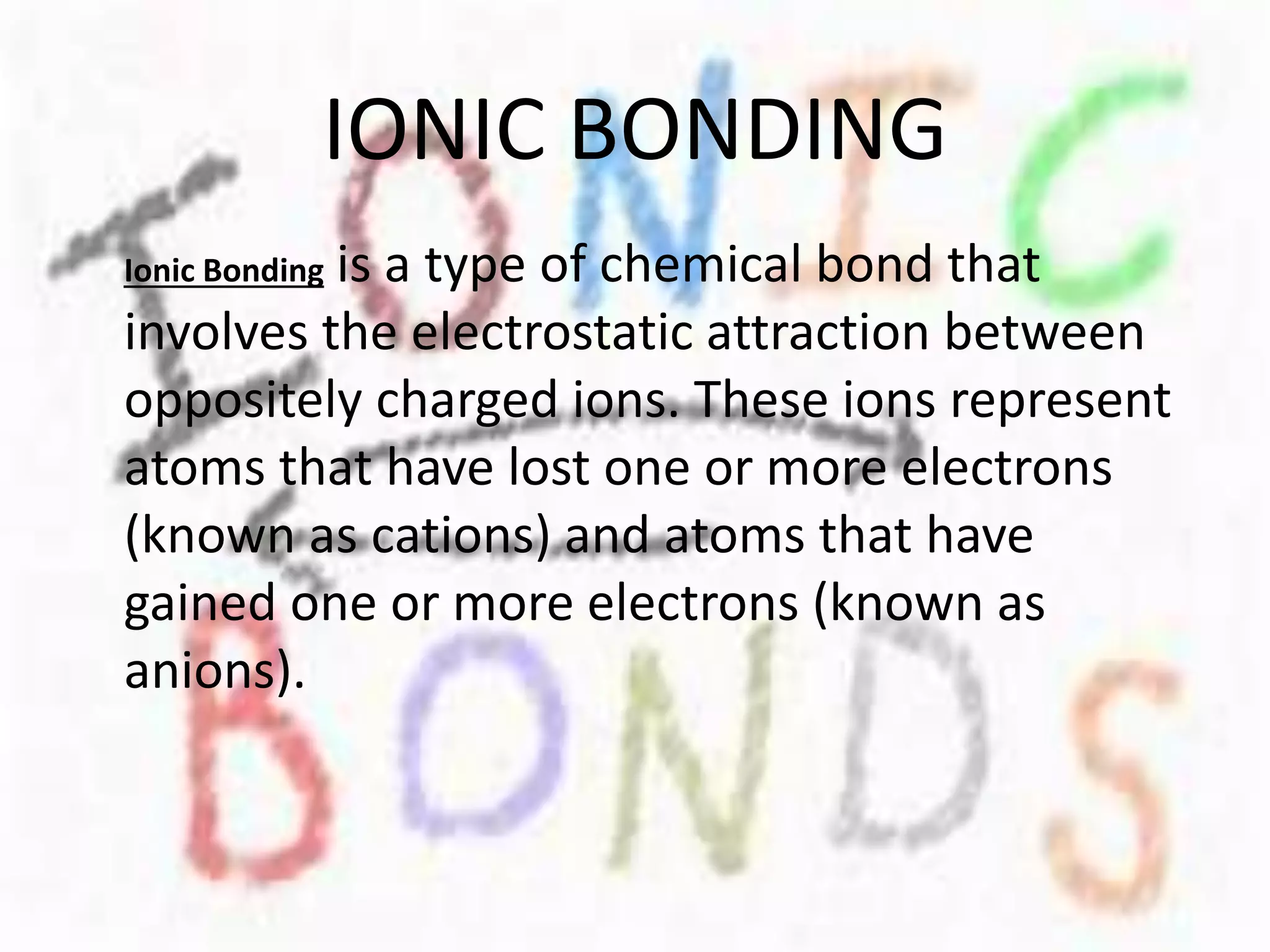 Chemical Bonds | PPTX