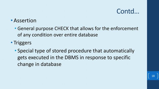 Concept of Relational Database and Integrity Constraints [DIFFERENCE ...