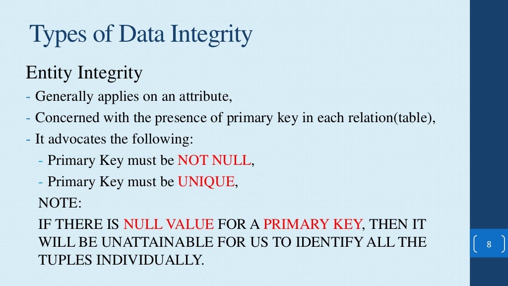 Concept of Relational Database and Integrity Constraints [DIFFERENCE Concept of Relational Database and Integrity Constraints [DIFFERENCE