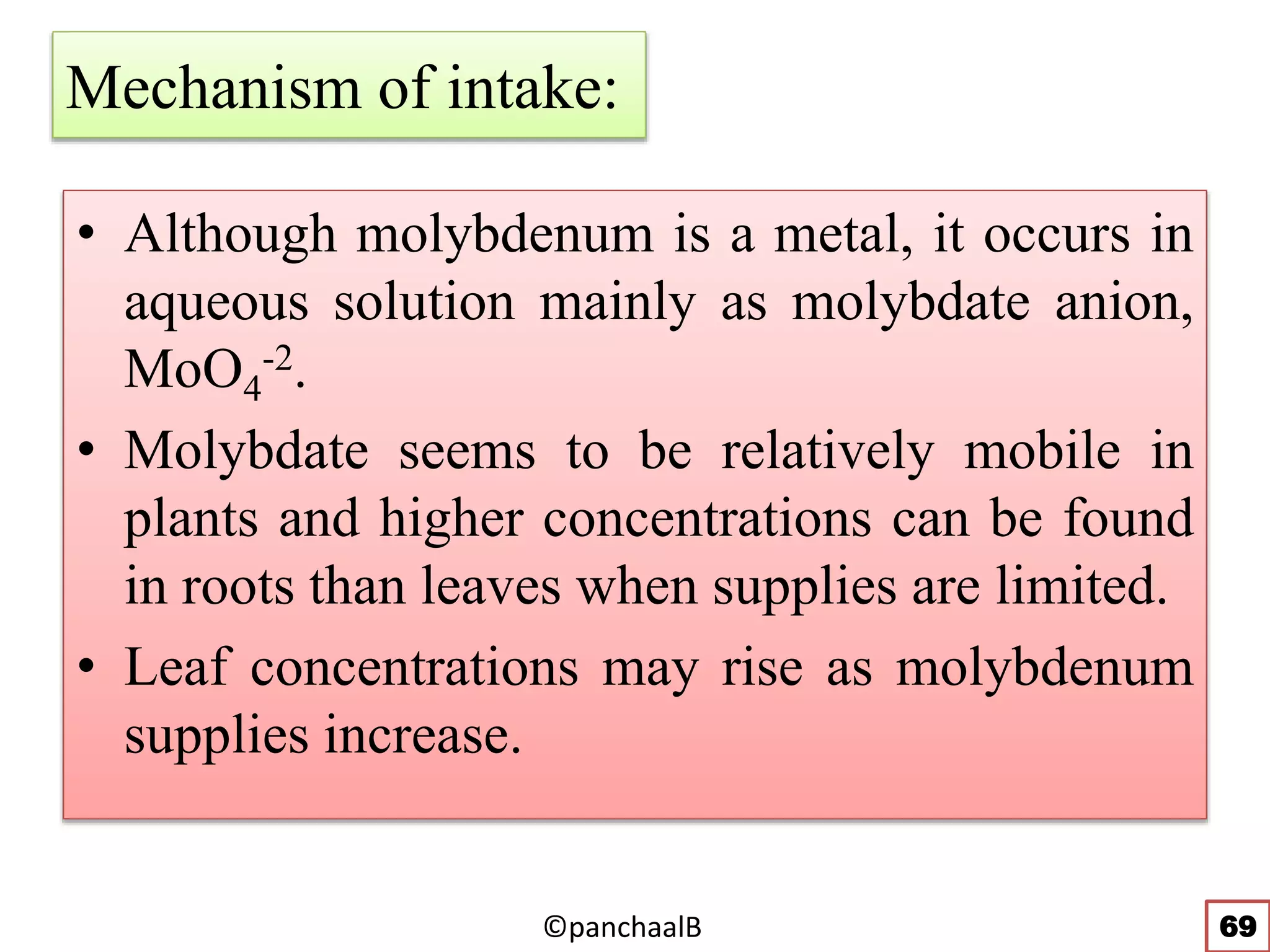 Micronutrients: role and management in fruit crops (2nd doctoral ...