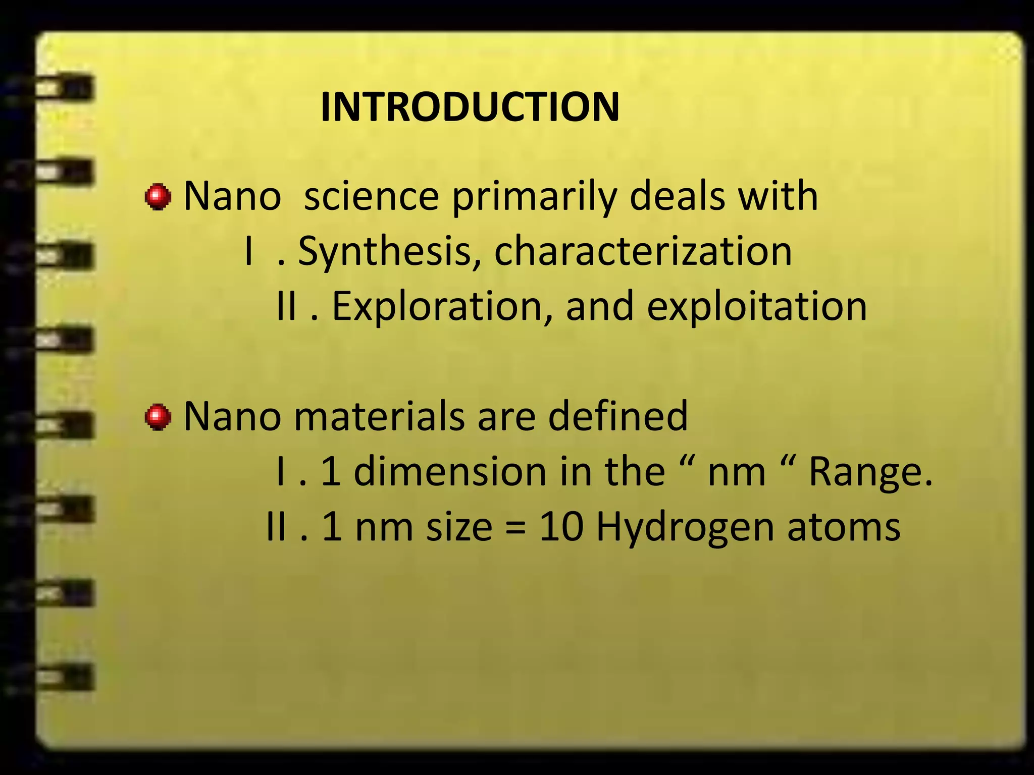 NANO TECHNOLOGY FOR AEROSPACE | PPTX