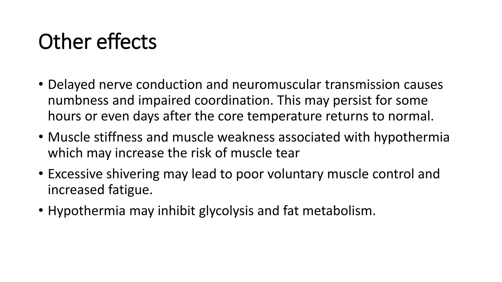 exercise in cold | PPTX