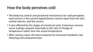 exercise in cold | PPTX