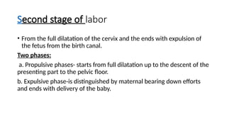 2nd stage labour, its physiology & management | PPTX