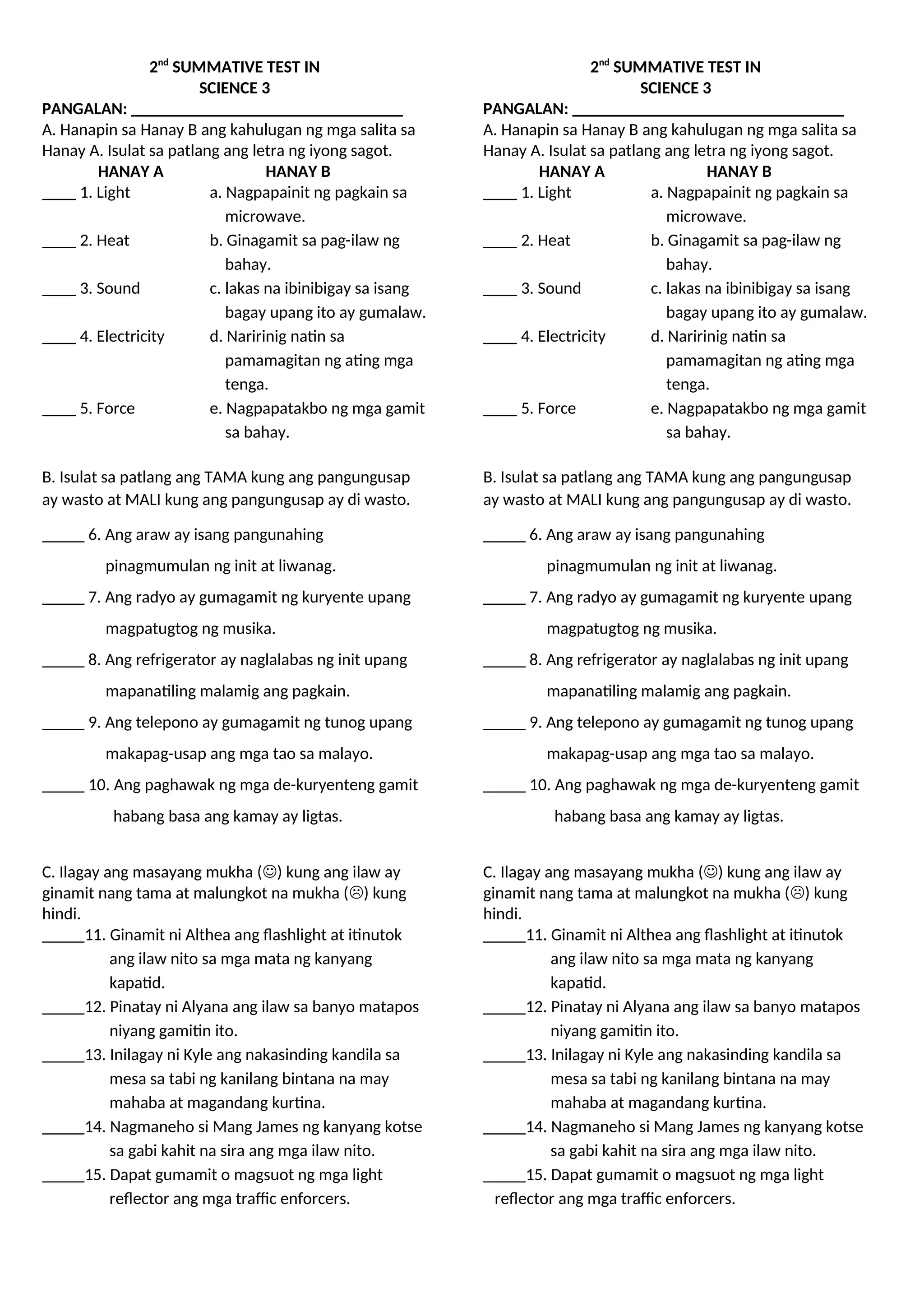 2nd Summative Test in Science 3 - Q3.docx
