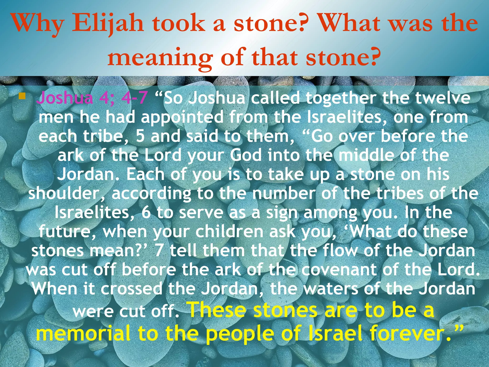 The Prayer of Prophet Elijah | PPT
