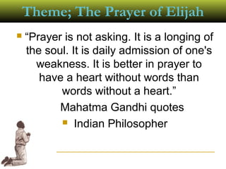The Prayer of Prophet Elijah | PPT