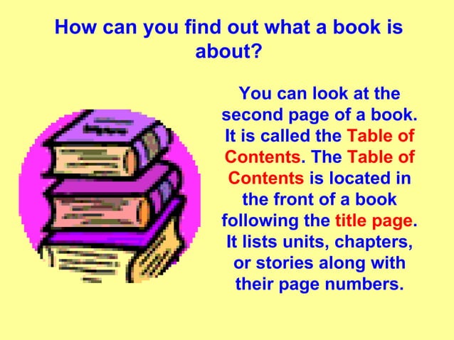 2nd Table Of Cont & Index | PPT