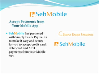 Sample payment phone app | PPT | Credit Cards | Personal Debt