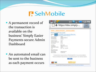 Sample payment phone app | PPT | Credit Cards | Personal Debt