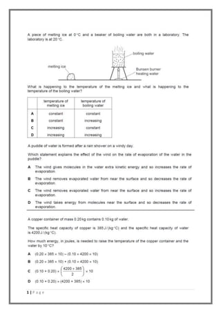 Physics 2nd term exams | DOCX
