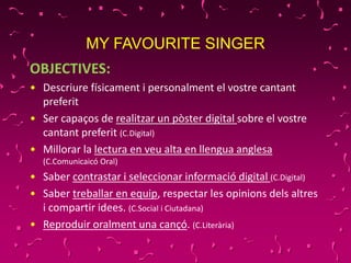 2nd term project my favourite singer | PPTX