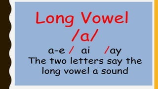 spelling long A.pptx | Books and Literature