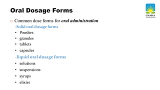 route of drug administration (pharmaceutics) | PPTX