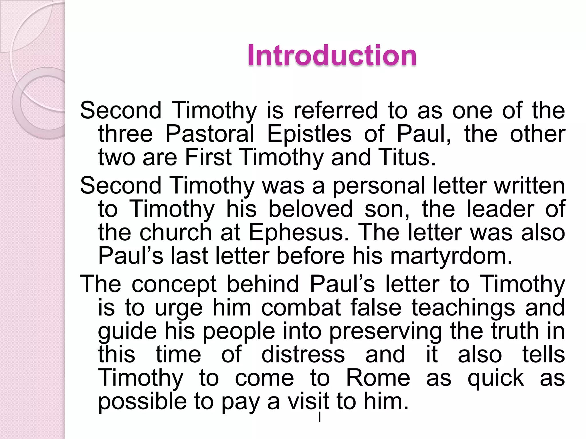 2nd timothy+simon koni%hermanaloysius=srs4 2013 | PPT