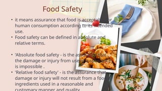 2nd topic - Food Safety................. | PPT