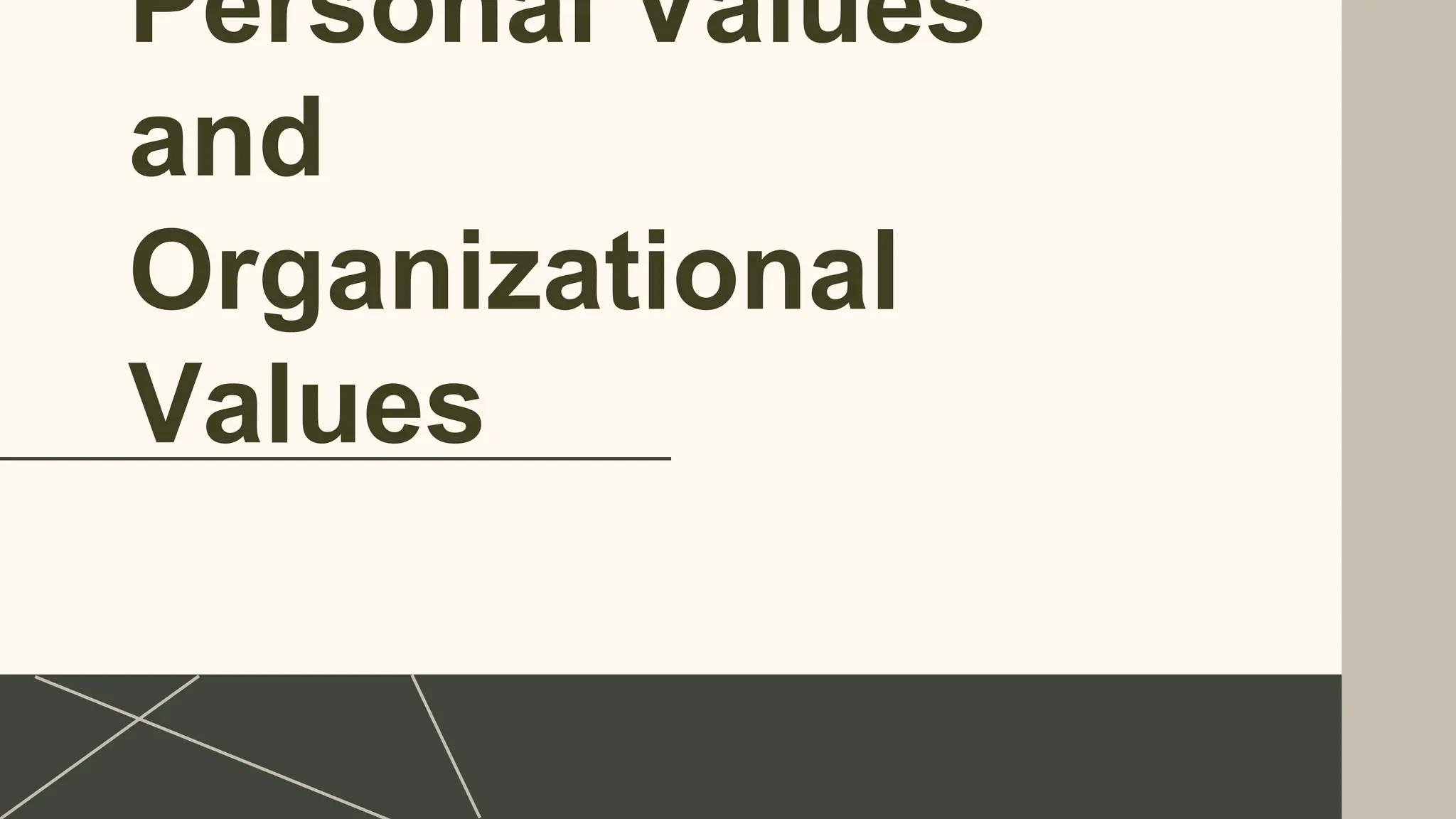 Personal Values & Organizational Values.pptx | Business Administration ...