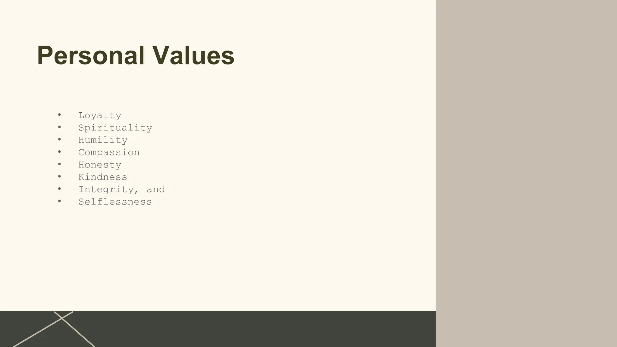 Personal Values & Organizational Values.pptx | Business Administration | Business