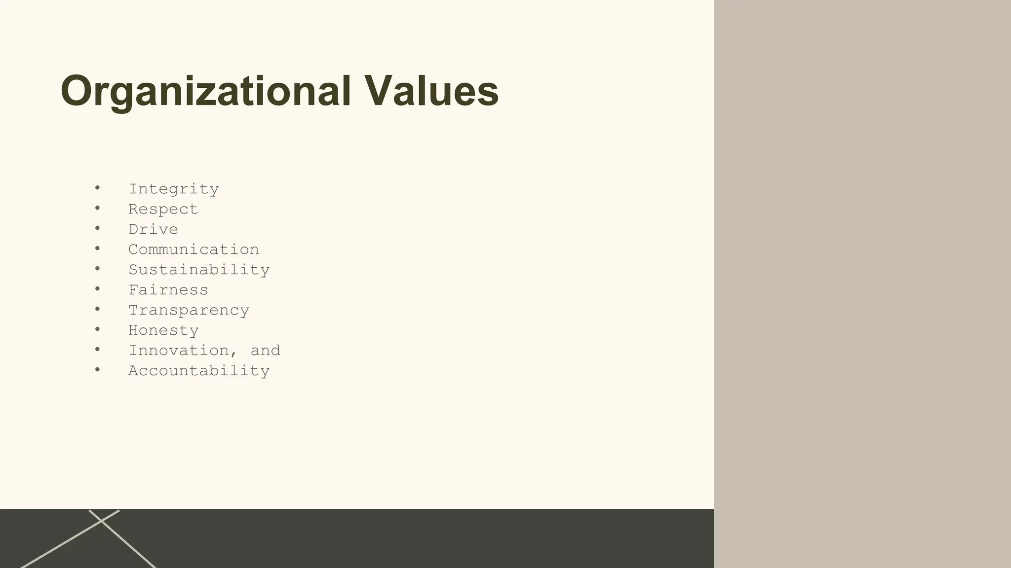 Personal Values & Organizational Values.pptx | Business Administration | Business