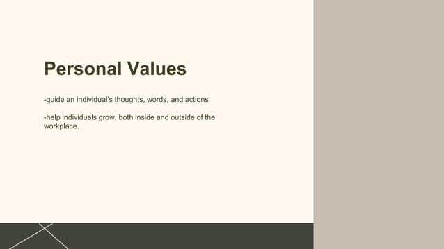 Personal Values & Organizational Values.pptx | Business Administration ...