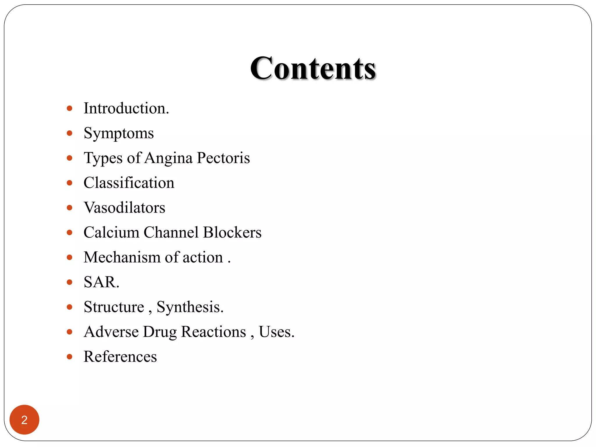2nd unit anti-anginal agents | PPTX