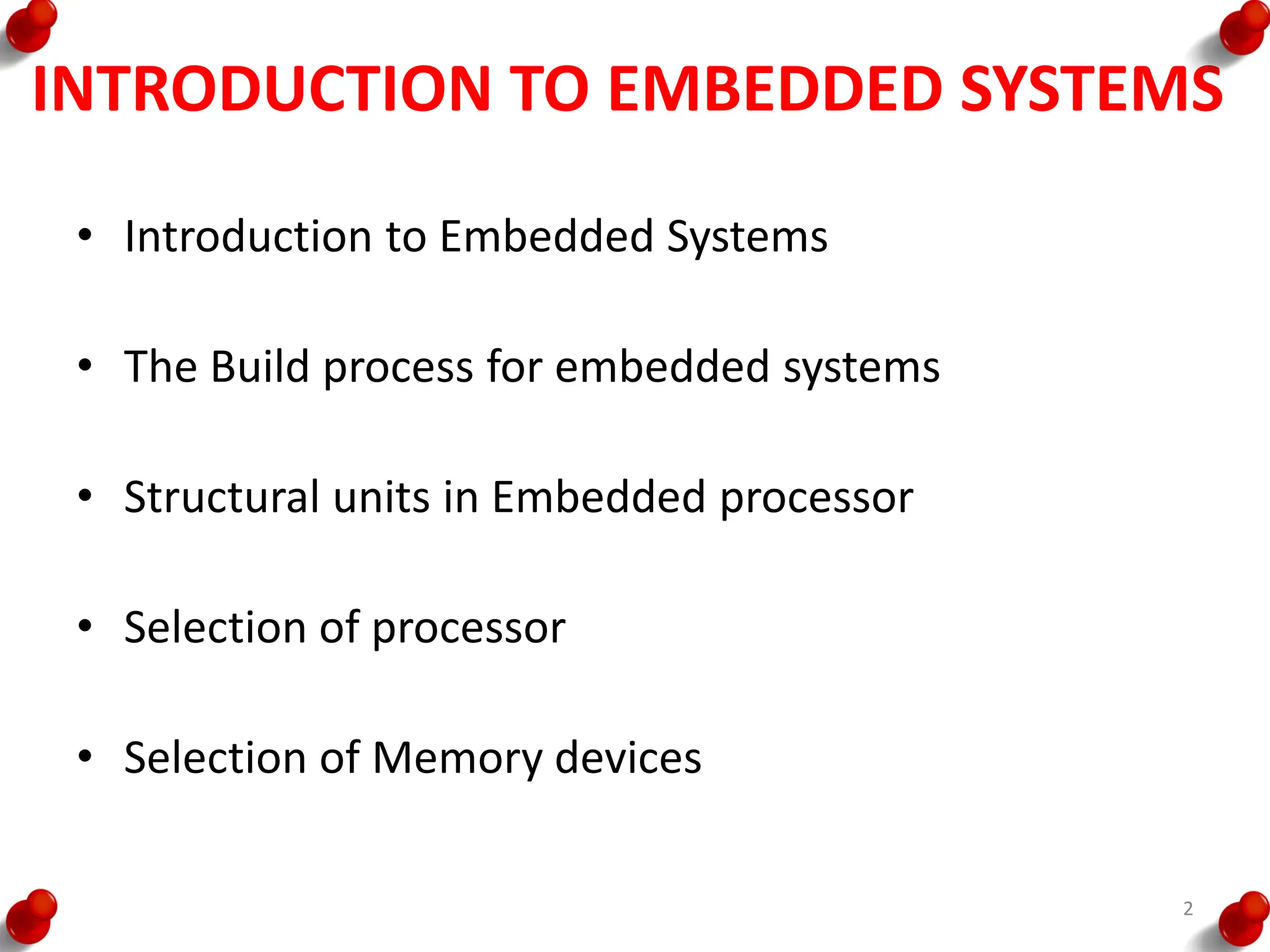 structural units of Embedded Systems like | PDF