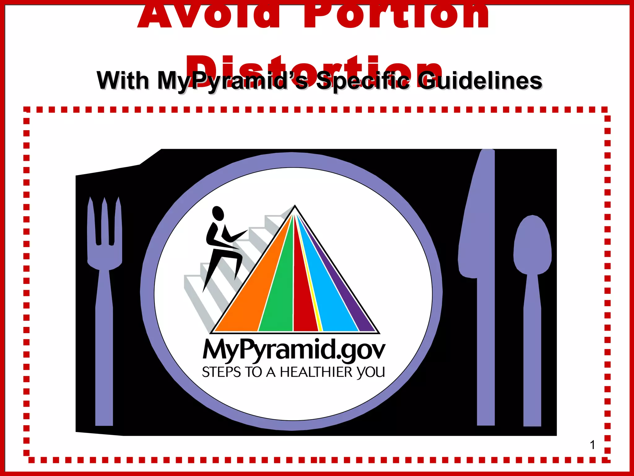 2nd version of portion distortion powerpoint | PPT | Nutrition ...