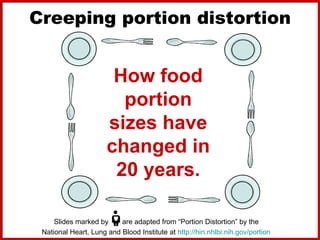 2nd version of portion distortion powerpoint | PPT | Nutrition ...