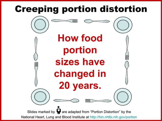 2nd version of portion distortion powerpoint | PPT | Nutrition ...