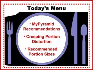 2nd version of portion distortion powerpoint | PPT | Nutrition ...