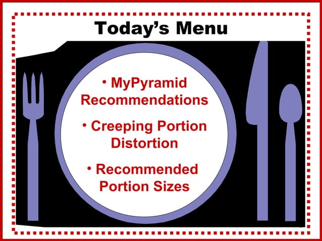 2nd version of portion distortion powerpoint | PPT | Nutrition ...